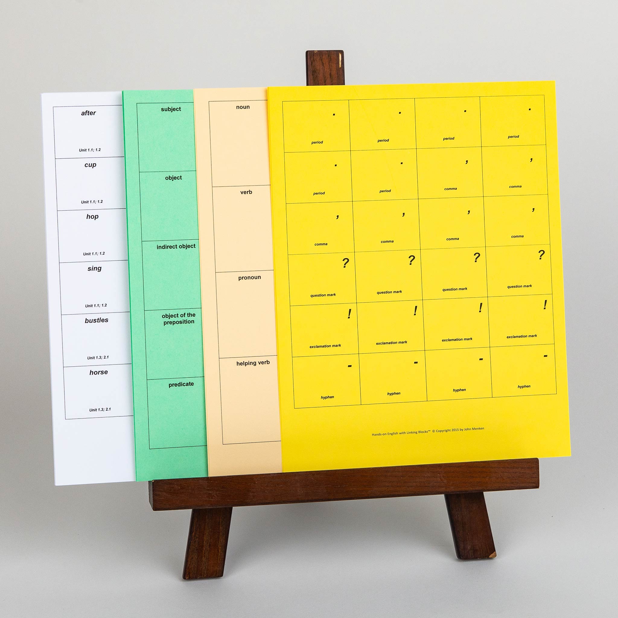 Word, Function, Part of Speech & Punctuation Cards - Linking Blocks